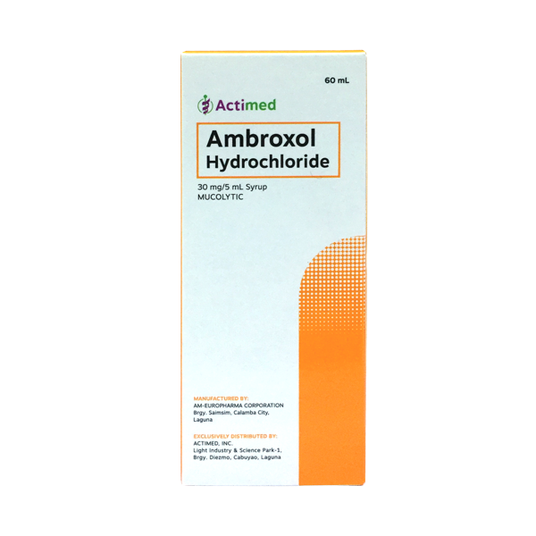 ACTIMED Ambroxol Hydrochloride 30mg / 5mL Syrup 60mL price in the ...